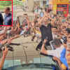 Rajinikanth gets mobbed outside Coimbatore airport; actor greets ...