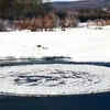 Rare Rotating Ice Disc Shows Up In A Chinese River & It's Mesmerising!