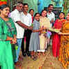 Flowers, drums, smiles mark school reopening