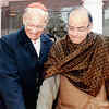 In holy company