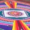 18,000 square feet Rangoli made in Thane ahead of Gudi Padwa
