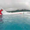 Plane crashes into lagoon, passengers swim to shore